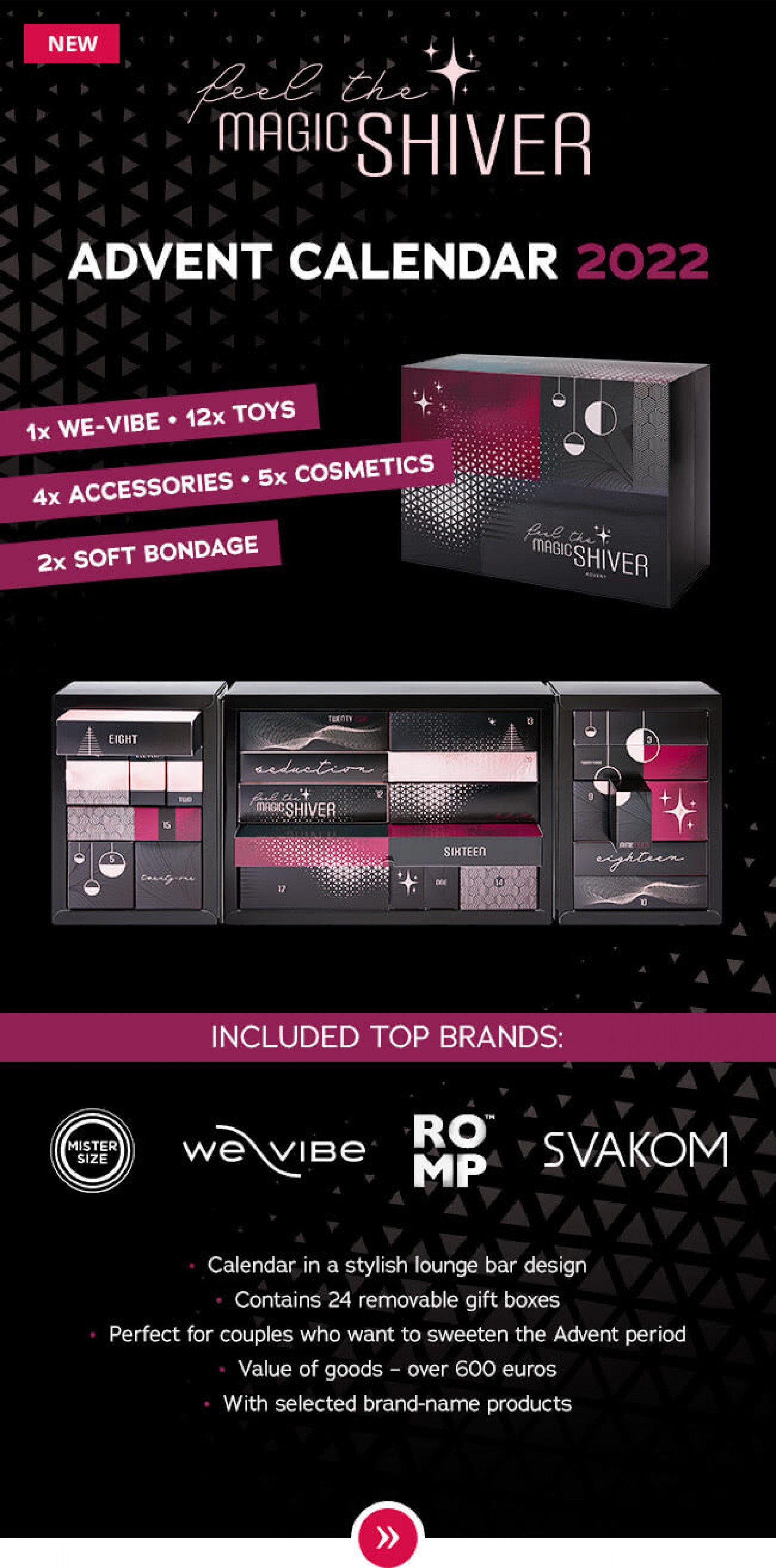 Feel the Magic Shiver - luxus nagy adventi naptár (24 részes) | Szexi ...